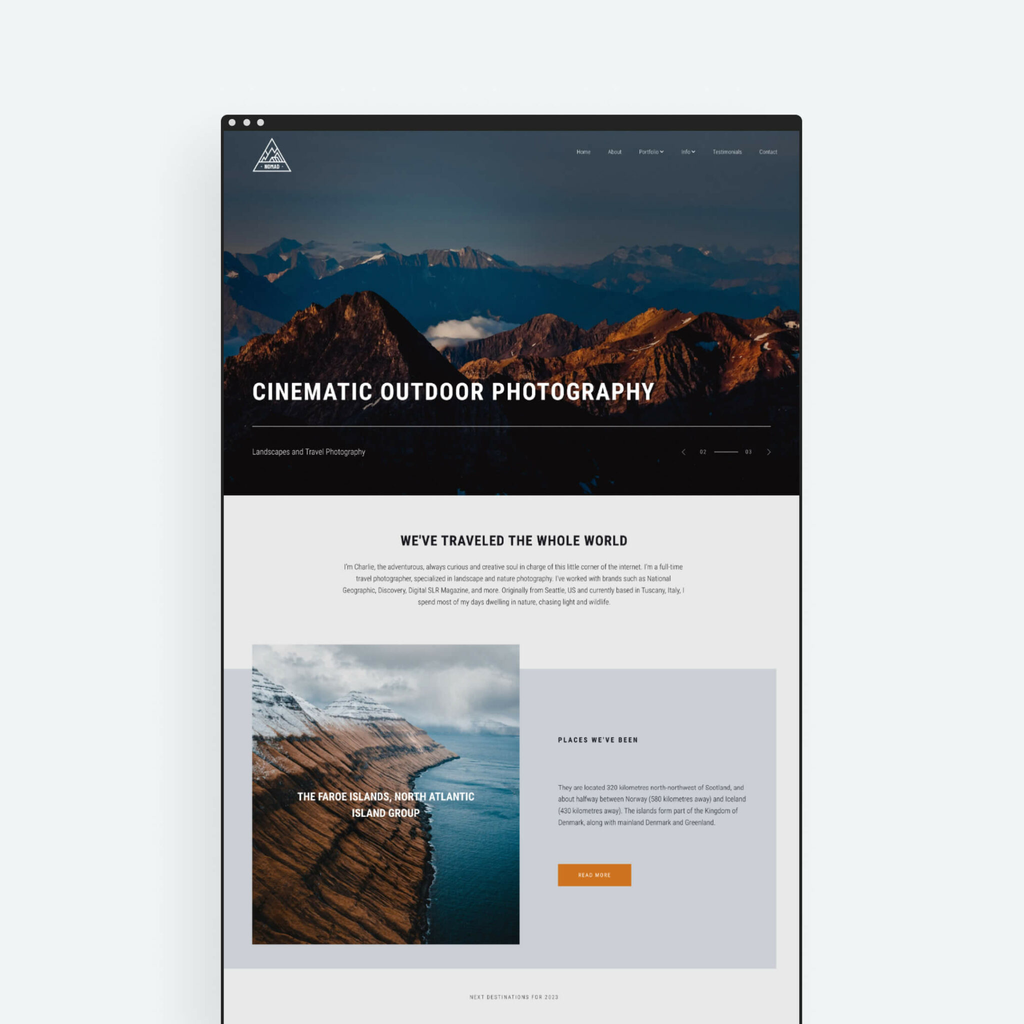 Meet Sierra | The most elegant website theme for photographers ...