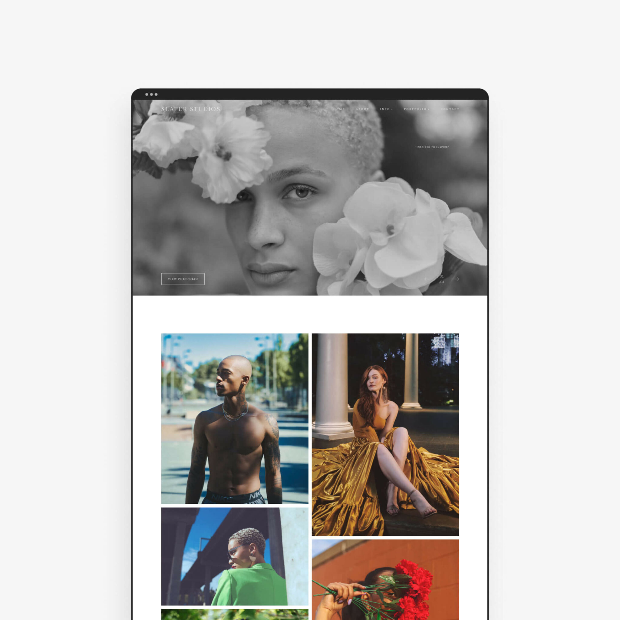 18 Inspiring portrait photography websites built with Pixieset ...